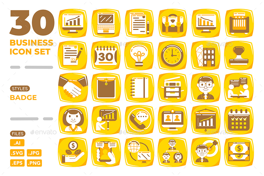 Business Vector Icons, Icons | GraphicRiver
