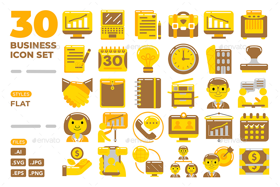 Business Vector Icons, Icons | GraphicRiver