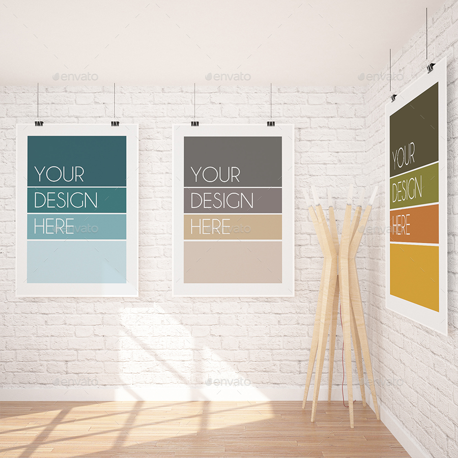 Contemporary Interior Posters Mock up, Graphics | GraphicRiver