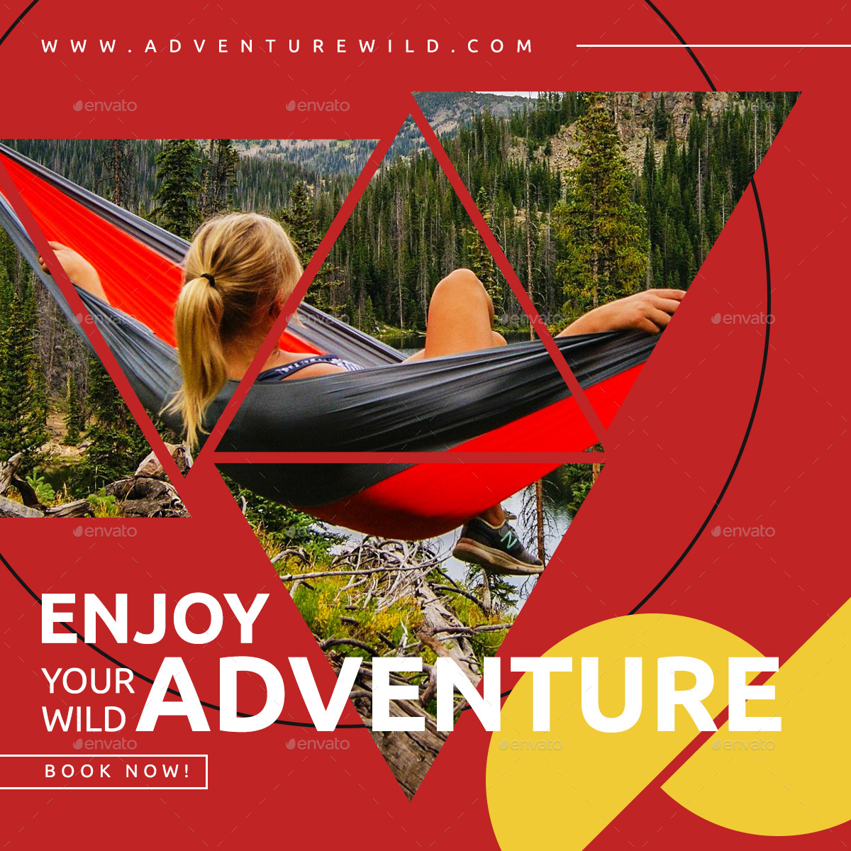Adventurous - Adventure Travel Instagram Post, Web Elements | GraphicRiver