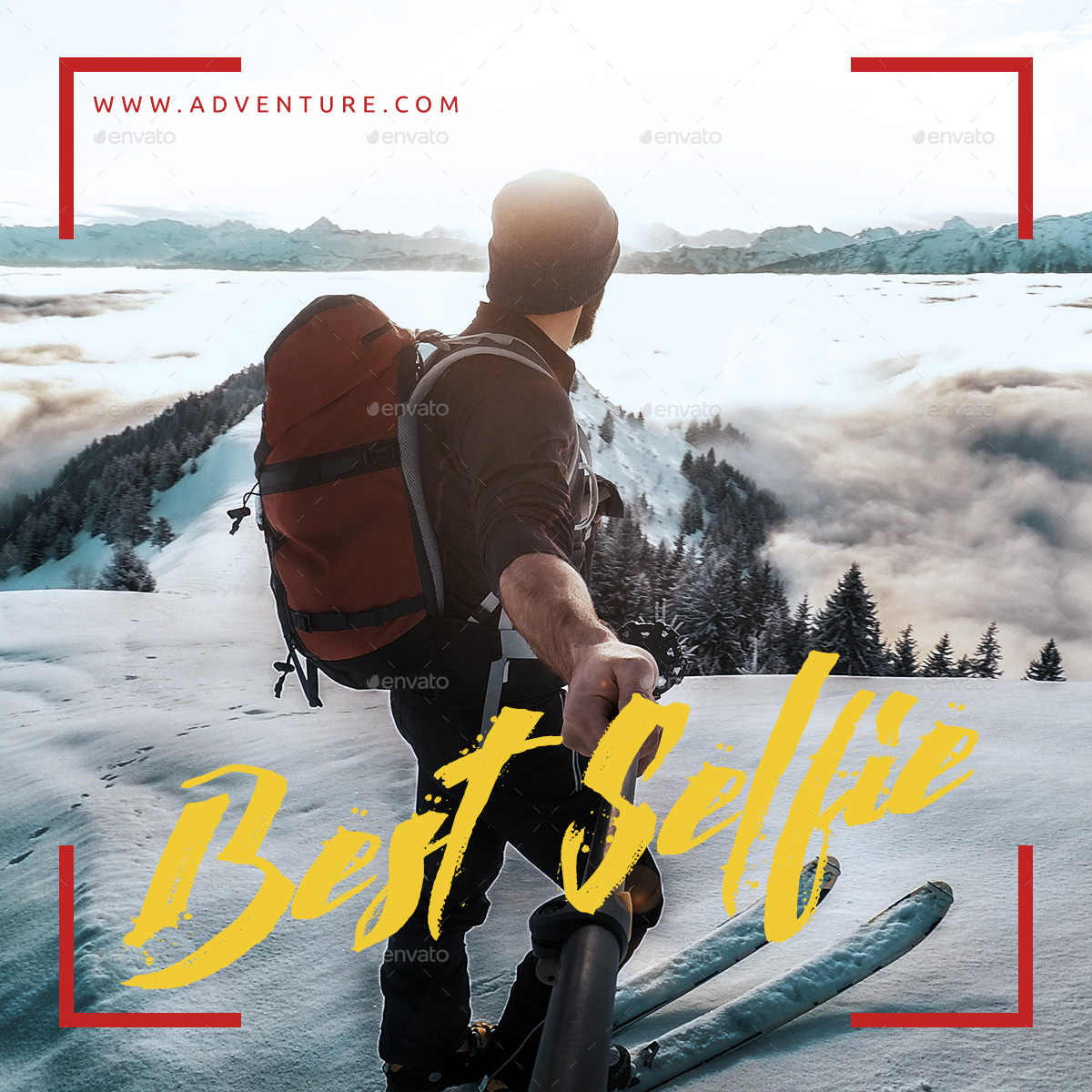 Adventurous - Adventure Travel Instagram Post, Web Elements | GraphicRiver