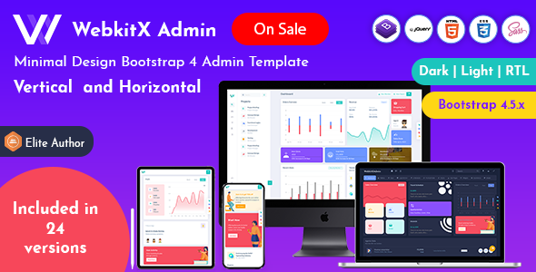 Webkitx Admin Bootstrap Admin Dashboard Template And User Interface By Multipurposethemes