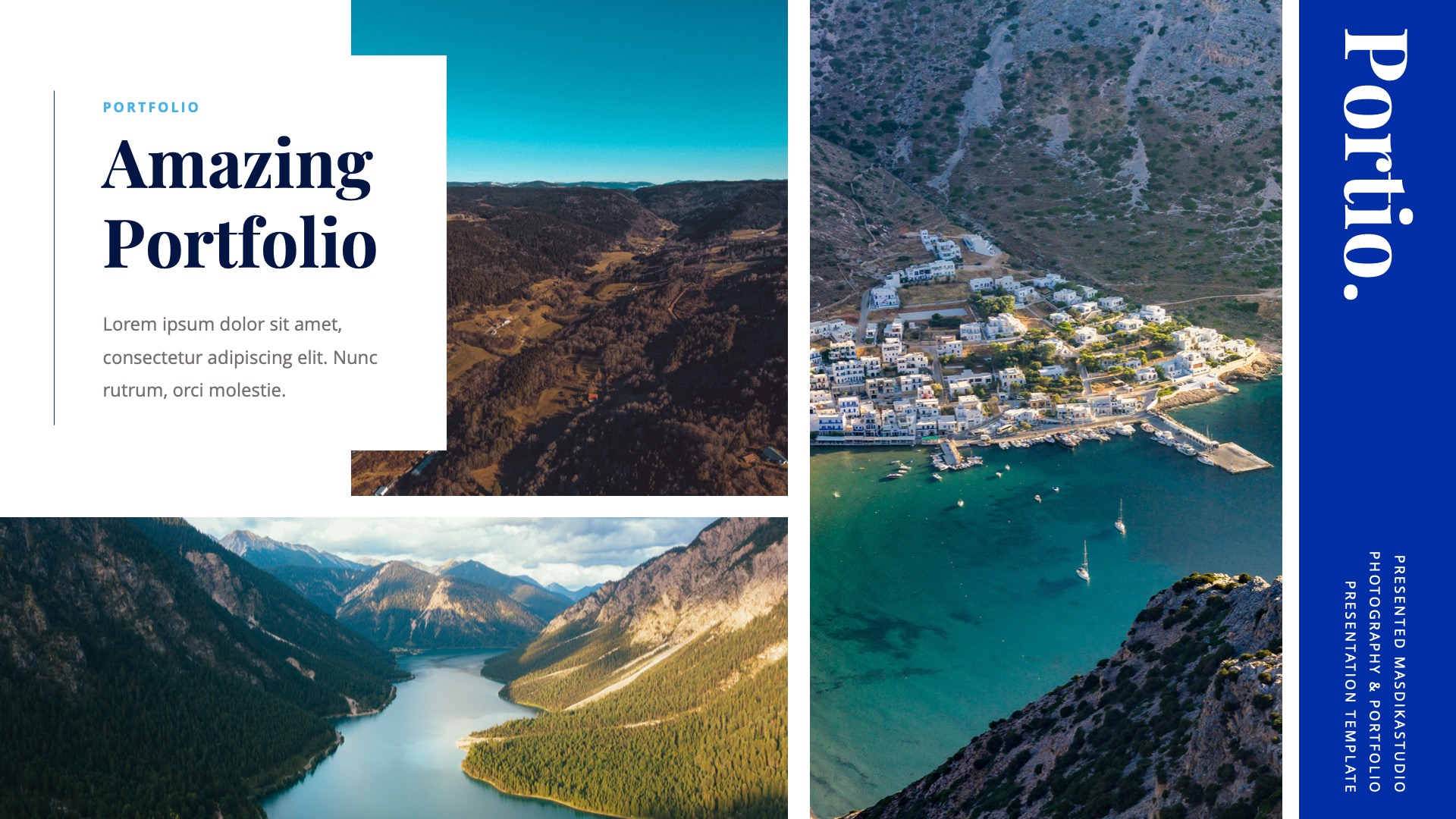 Portio - Photography & Portfolio Keynote Template, Presentation Templates