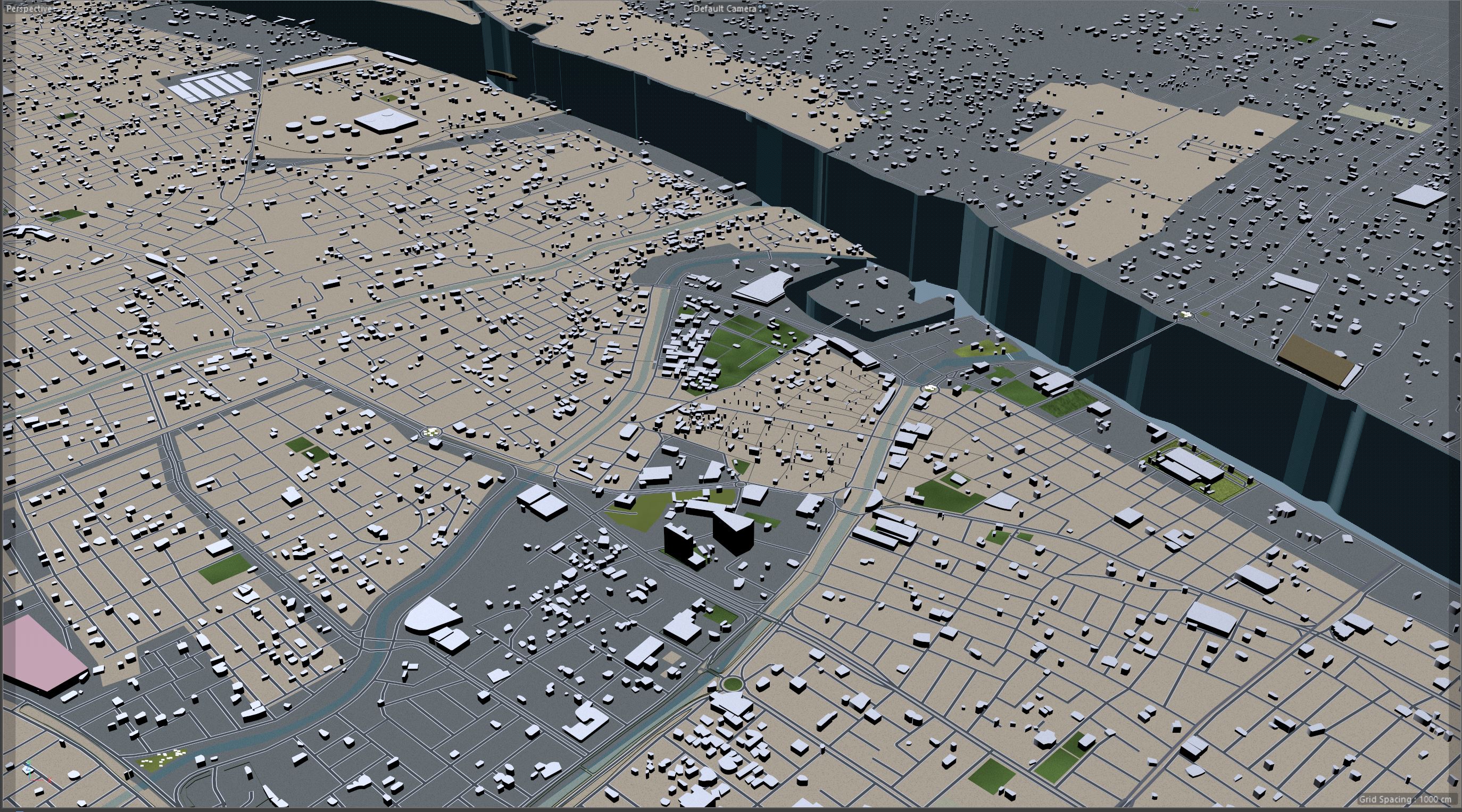 Basra city Iraq 3D Model 35km by TurboCG | 3DOcean