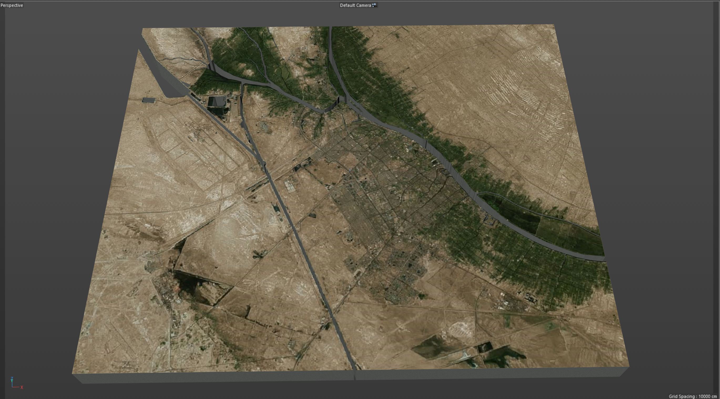 Basra city Iraq 3D Model 35km by TurboCG | 3DOcean