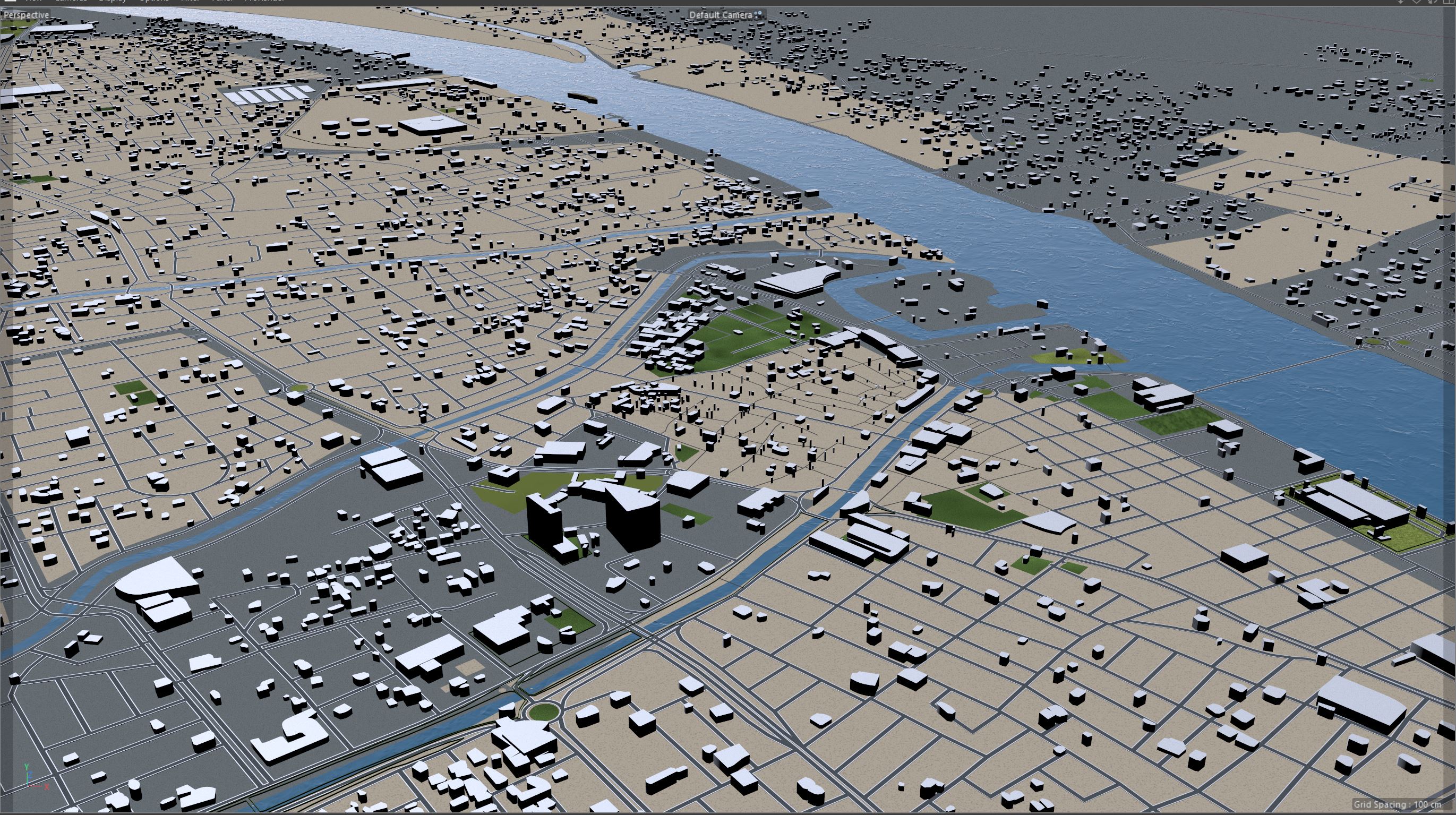 Basra city Iraq 3D Model 35km by TurboCG | 3DOcean