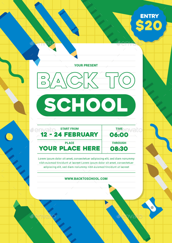 Back to School, Print Templates | GraphicRiver