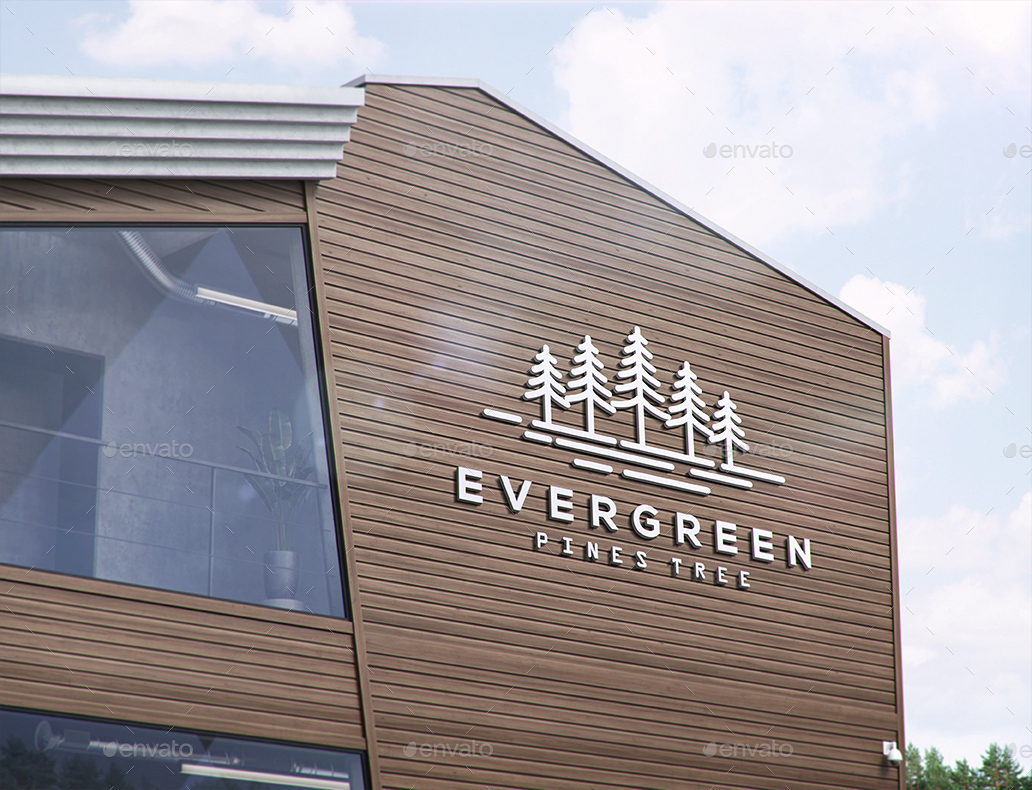 3D Logo Signage Facade Wall Mock-Ups Vol.4, Graphics | GraphicRiver