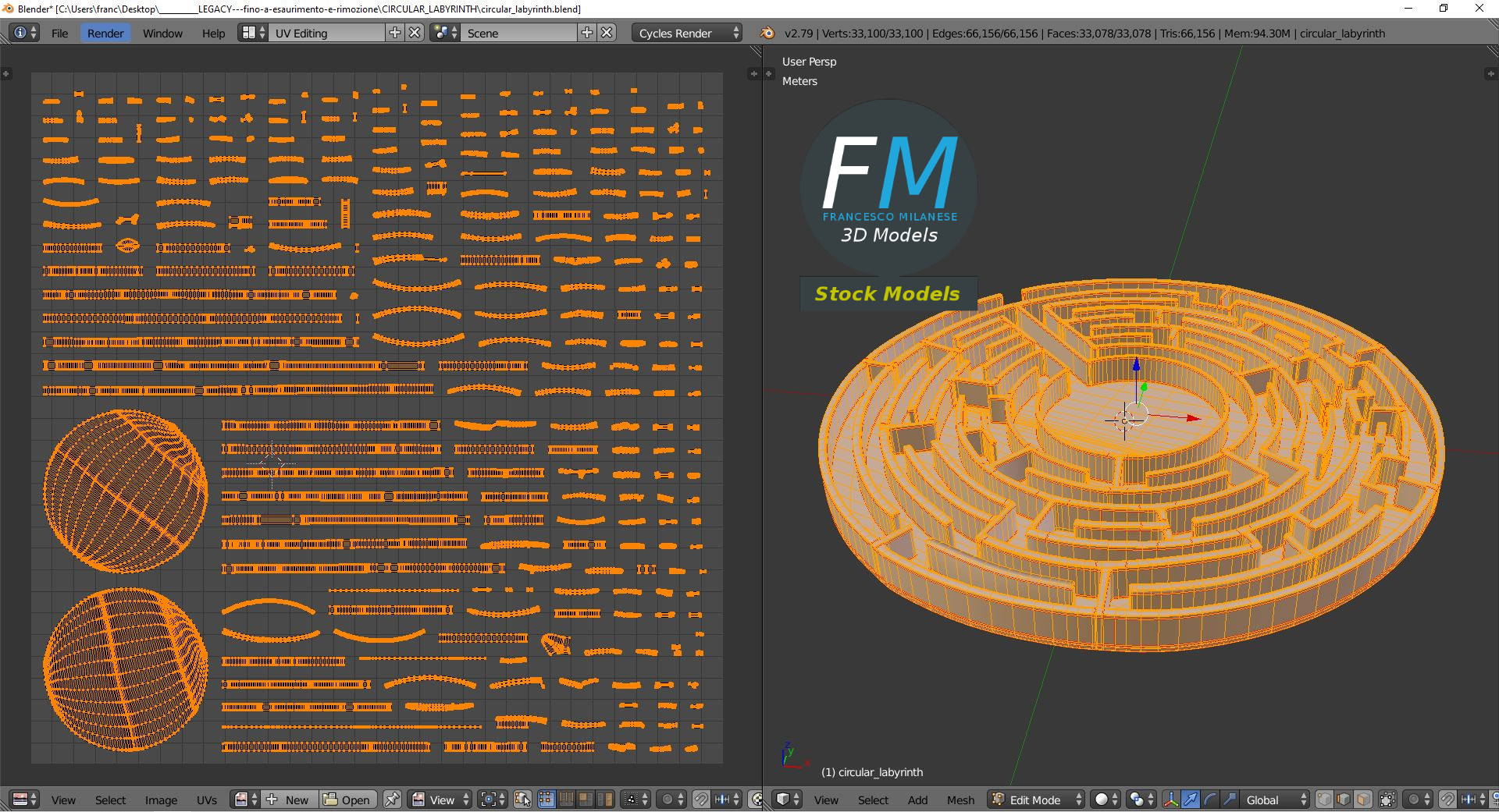 Circular labyrinth by FrancescoMilanese85 | 3DOcean