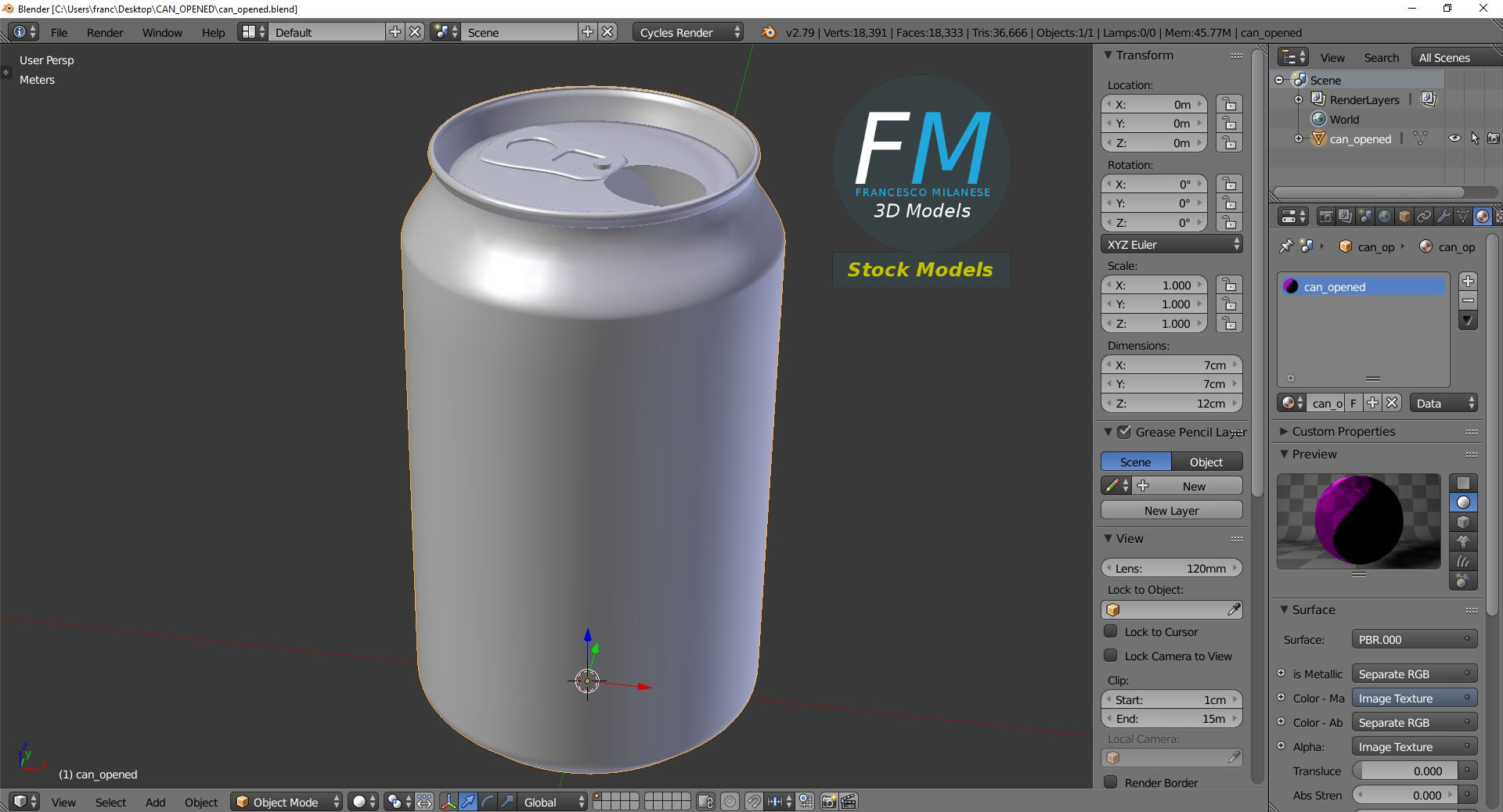 Open can by FrancescoMilanese85 | 3DOcean