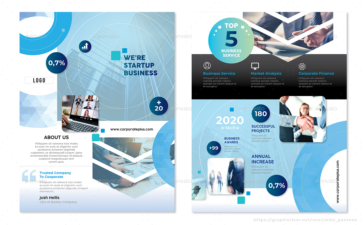 Start Up Business Flyers – 4 Options, Print Templates | GraphicRiver