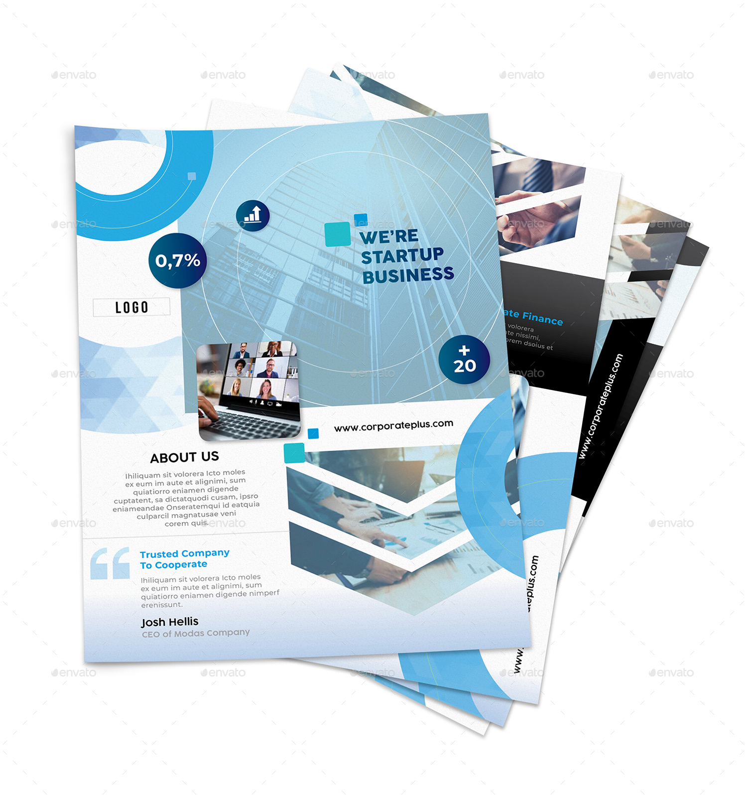 Start Up Business Flyers – 4 Options, Print Templates | GraphicRiver