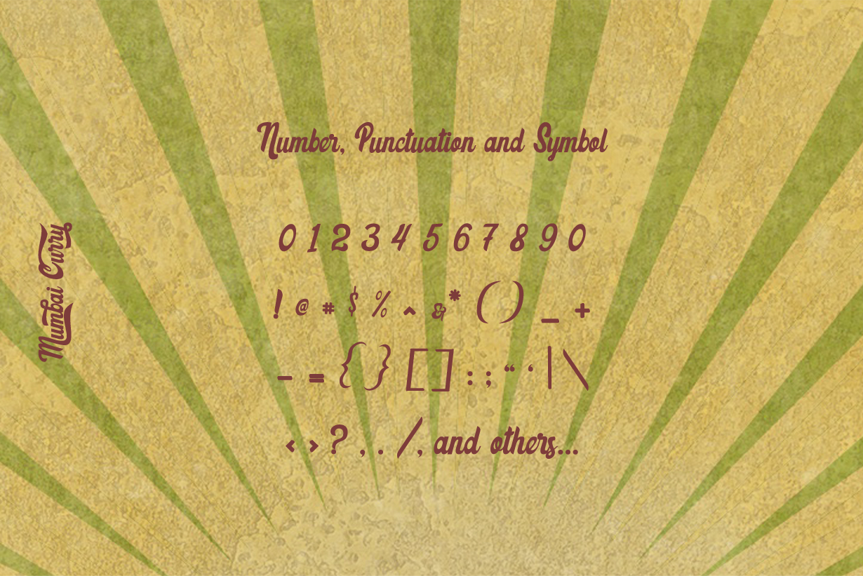 Mumbai Curry Retro Vintage Font, Fonts | GraphicRiver