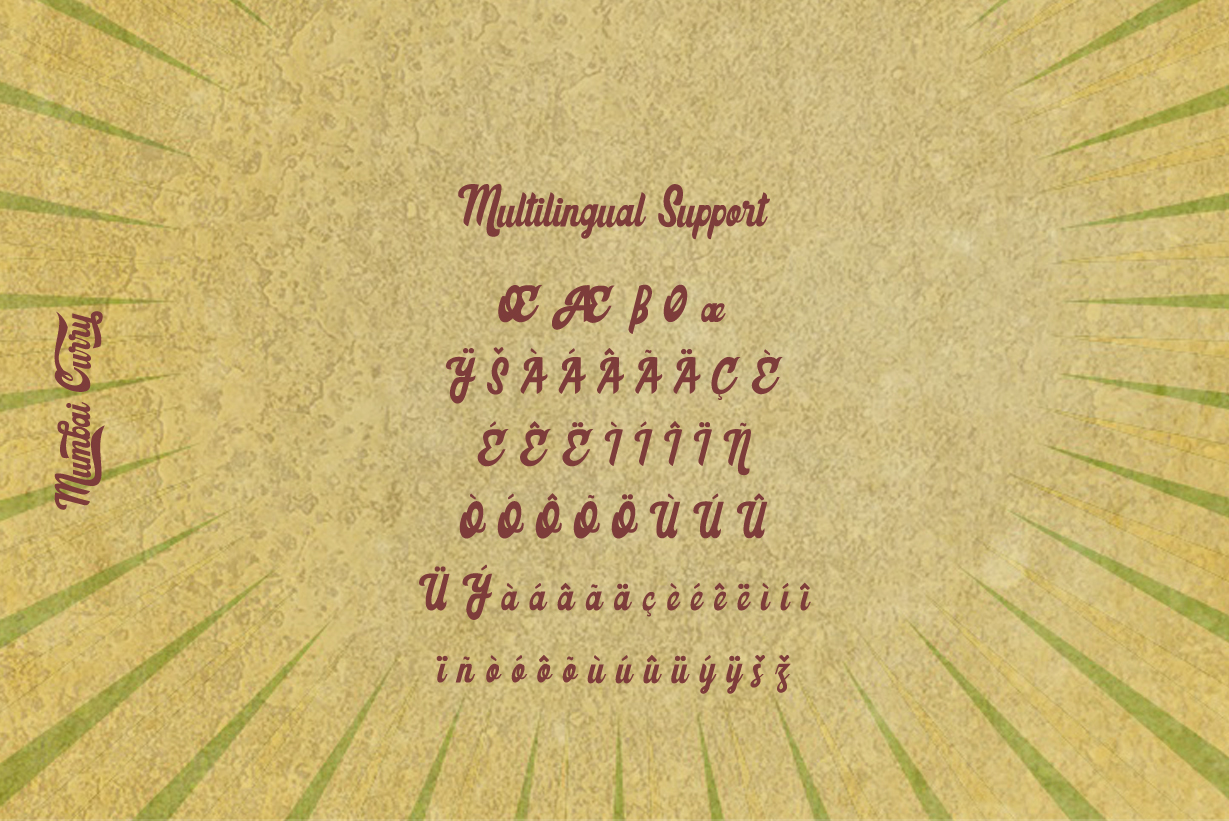 Mumbai Curry Retro Vintage Font, Fonts | GraphicRiver