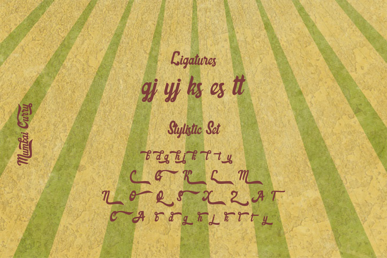 Mumbai Curry Retro Vintage Font, Fonts | GraphicRiver