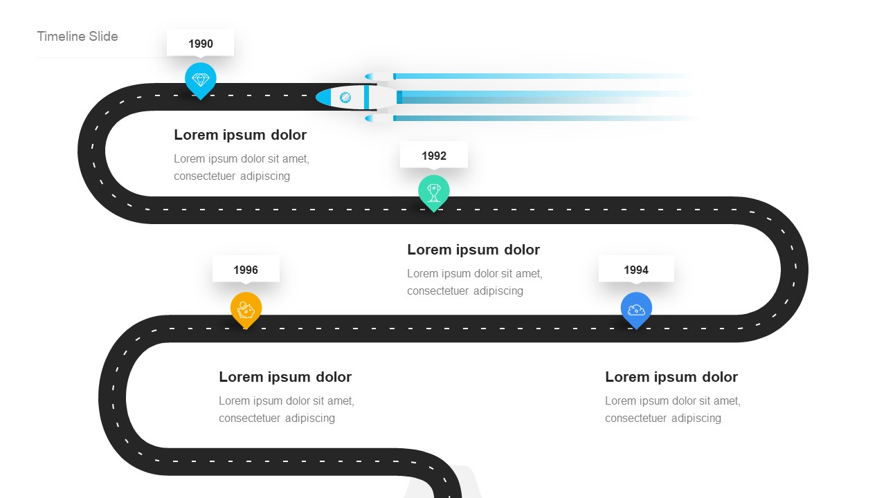 Timeline Slide Powerpoint Presentation Template, Presentation Templates