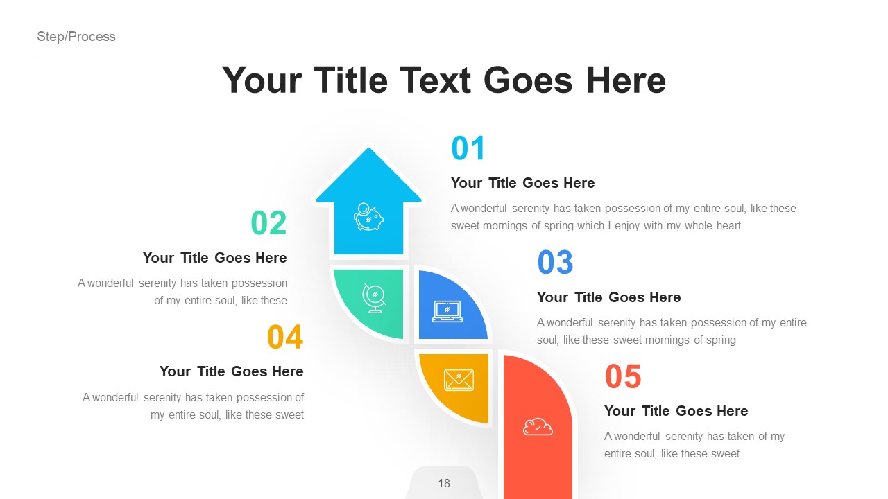 Step and Process PowerPoint Presentation Template, Presentation Templates