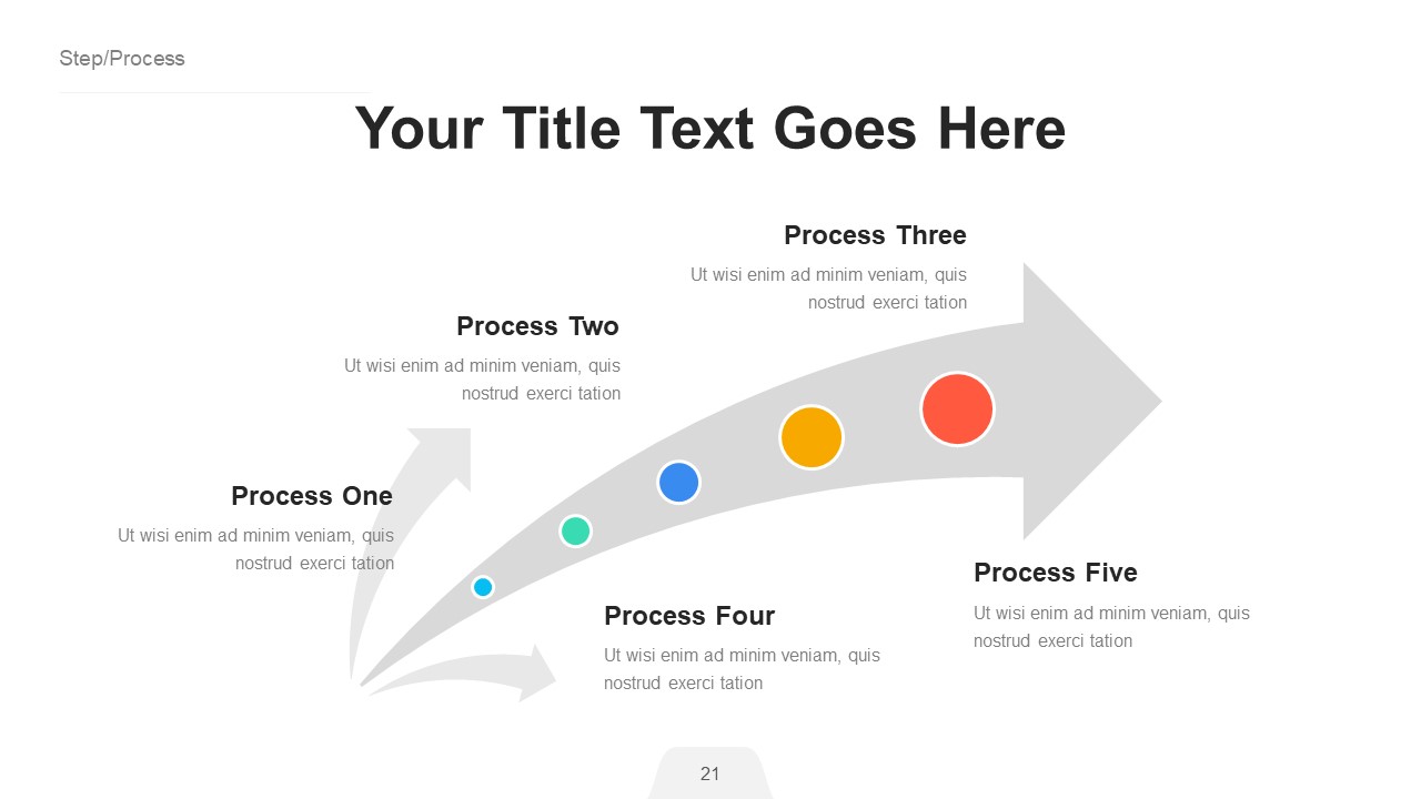 Step and Process PowerPoint Presentation Template, Presentation Templates