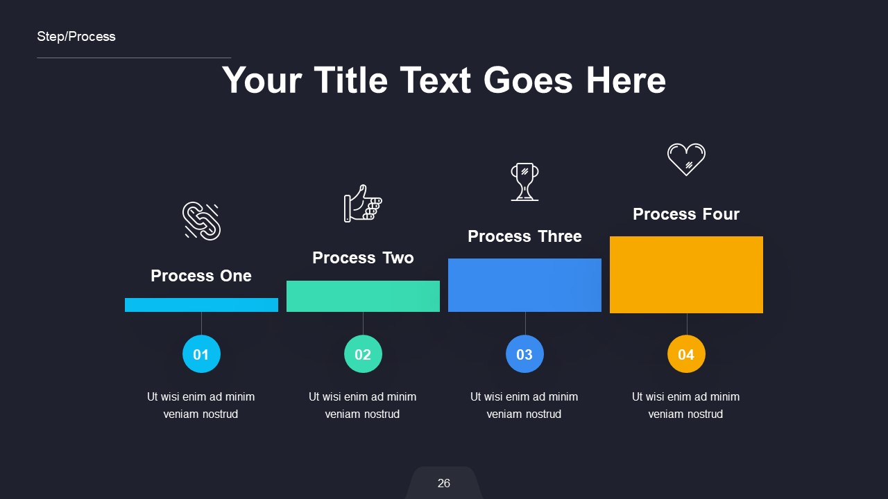 Step and Process PowerPoint Presentation Template, Presentation Templates