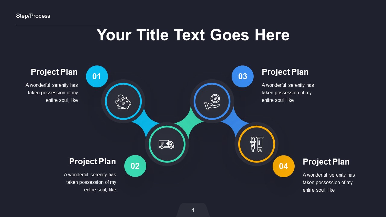 Step and Process PowerPoint Presentation Template, Presentation Templates