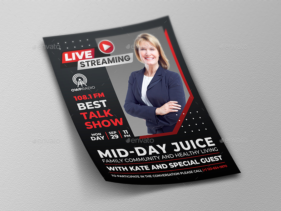 Radio Talk Show Flyer Template Vol.2, Print Templates | GraphicRiver