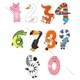 Animal Number Character Set, Vectors | GraphicRiver