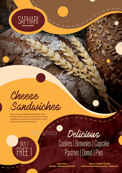 Bakery Menu, Print Templates | GraphicRiver