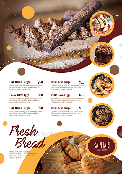 Bakery Menu, Print Templates | GraphicRiver