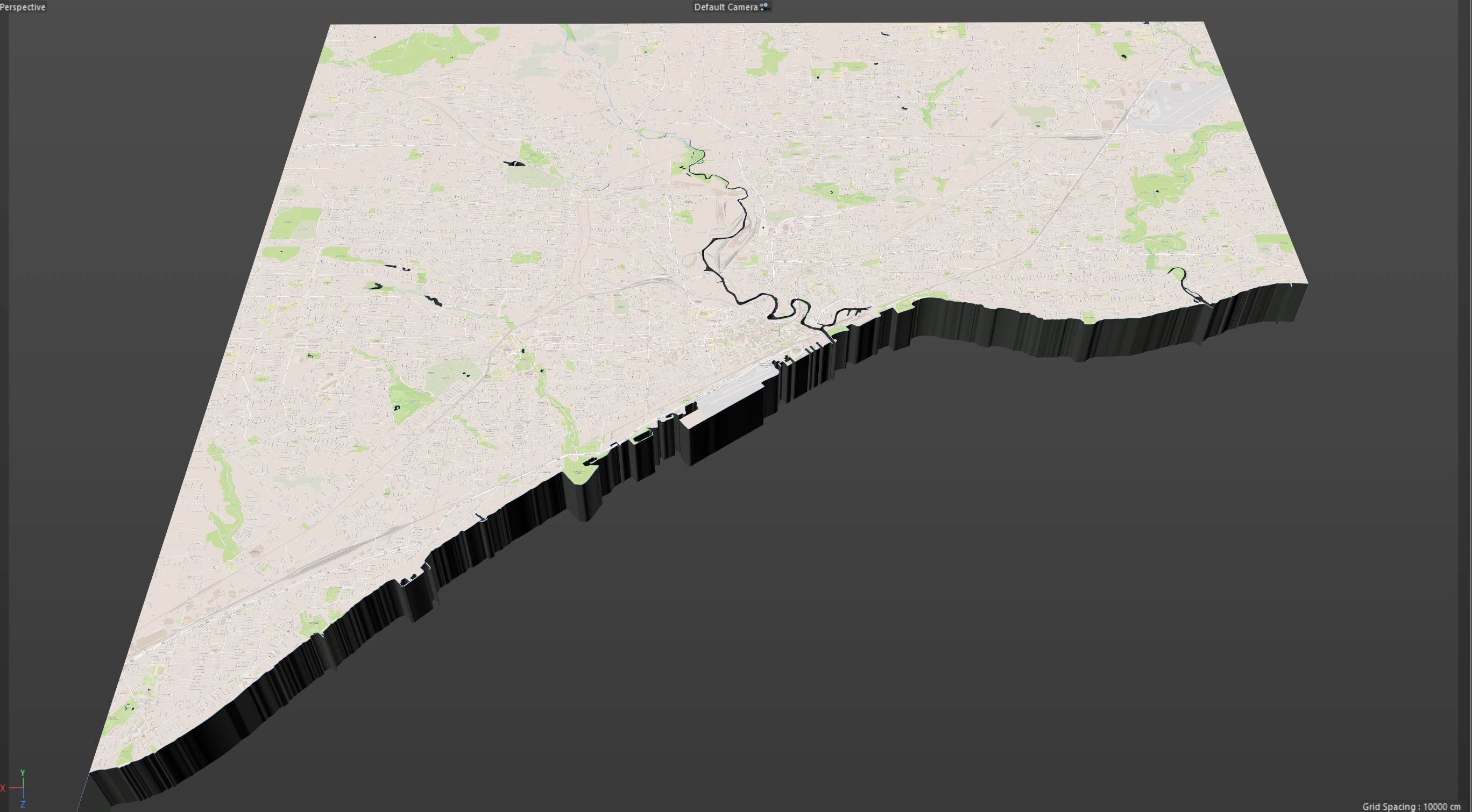 Cleveland ohio city USA 3d model 40Km by TurboCG | 3DOcean