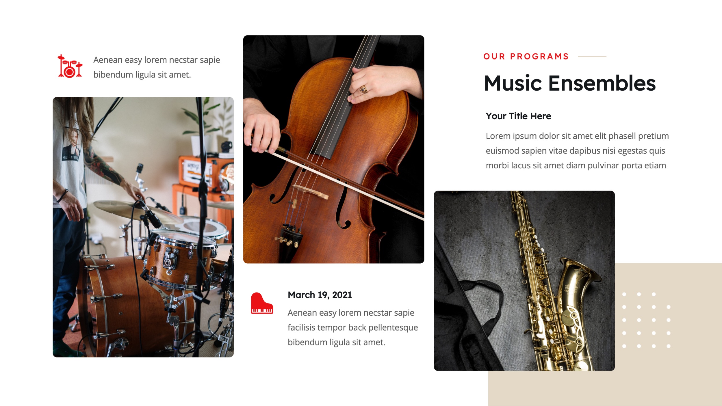 Music School Google Slides Template, Presentation Templates | GraphicRiver