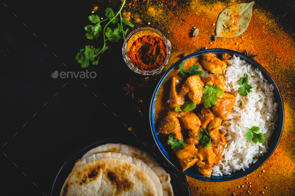 Indian butter chicken background Stock Photo by its_al_dente | PhotoDune