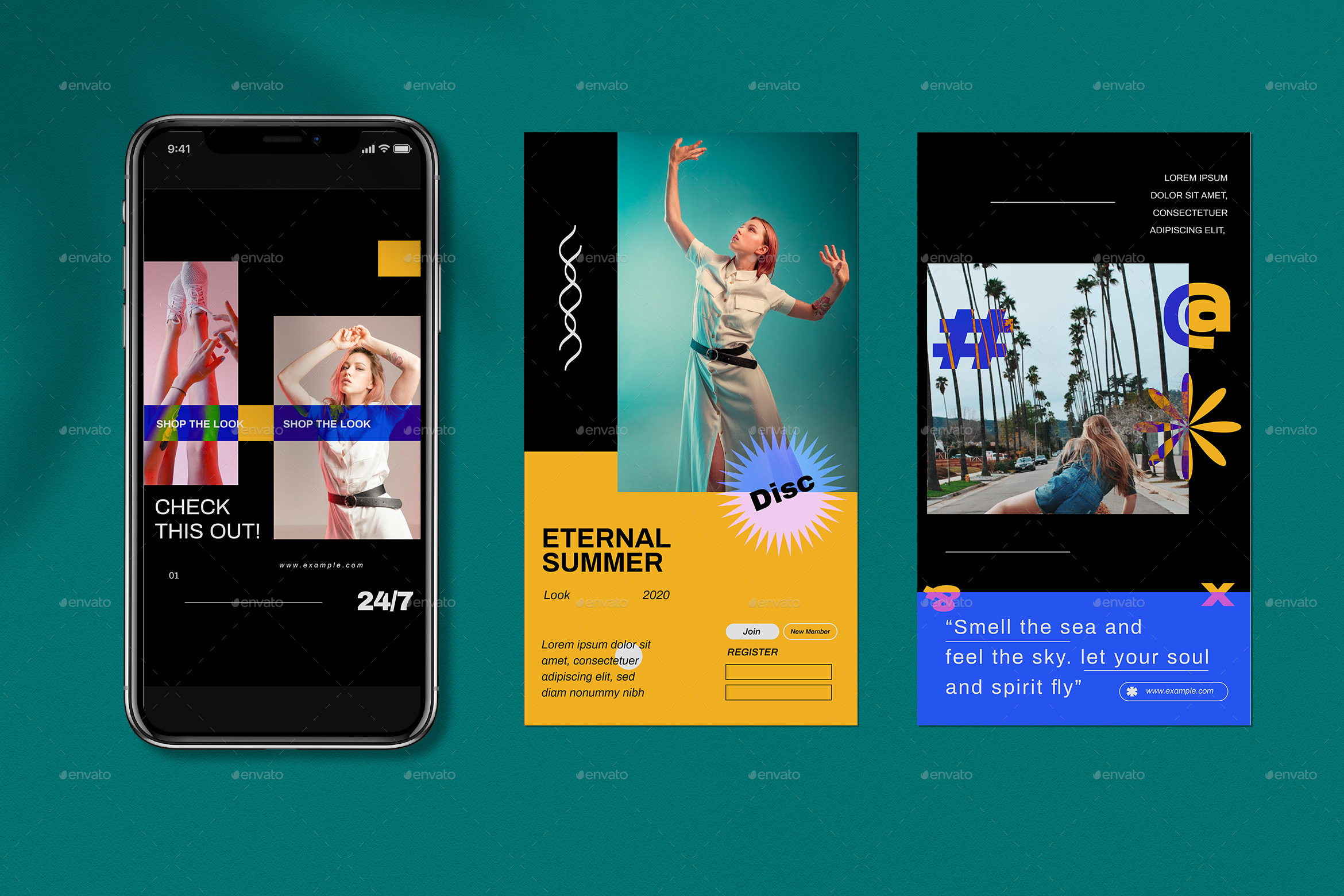 Cyber Punch Insta Pack, Web Elements | GraphicRiver