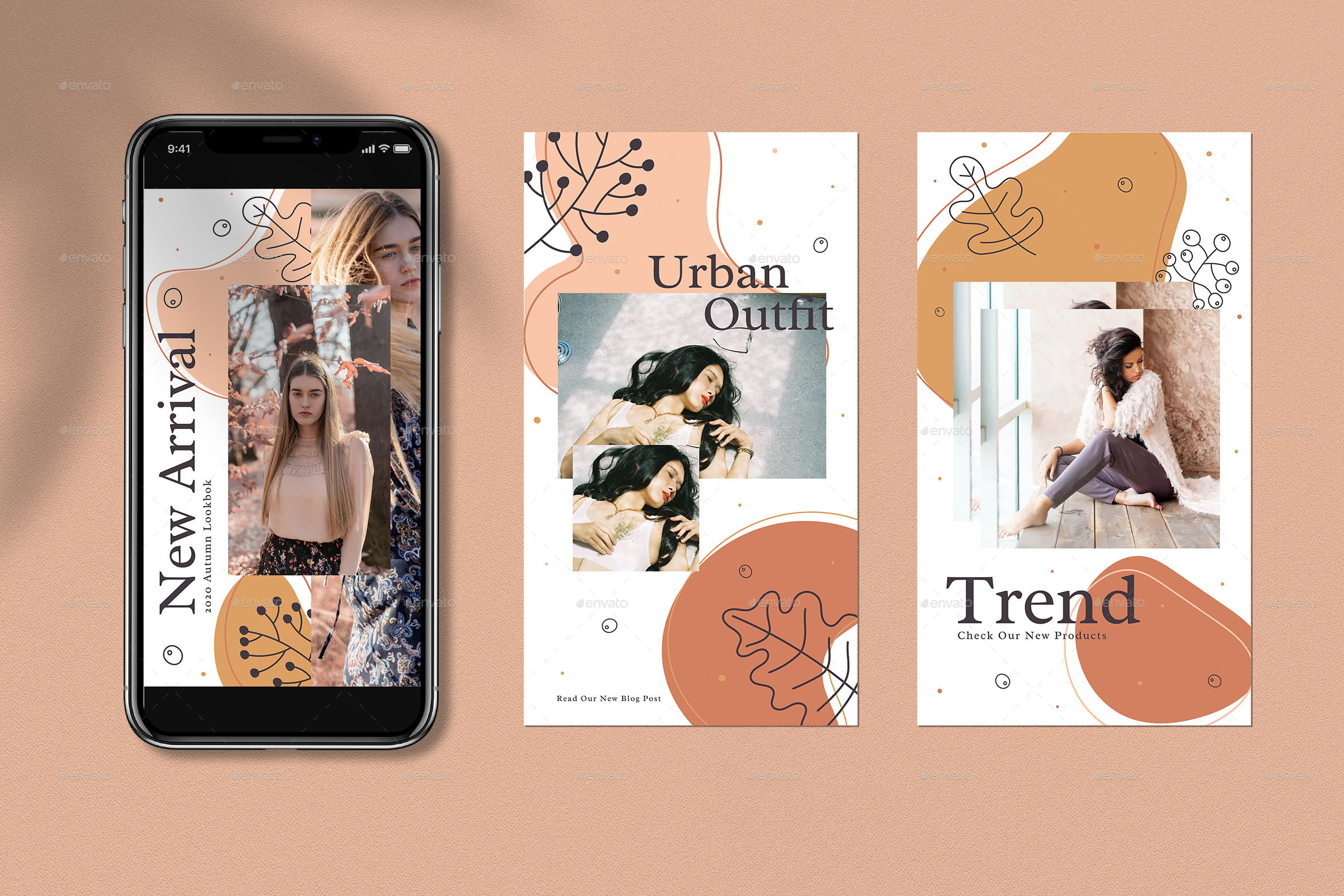 Creamy Pale Insta Set, Web Elements | GraphicRiver