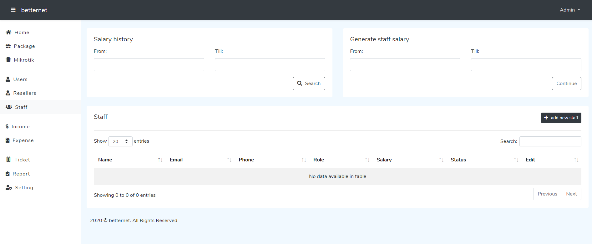 betternet - ISP Management System with Mikrotik API by sajalahsan