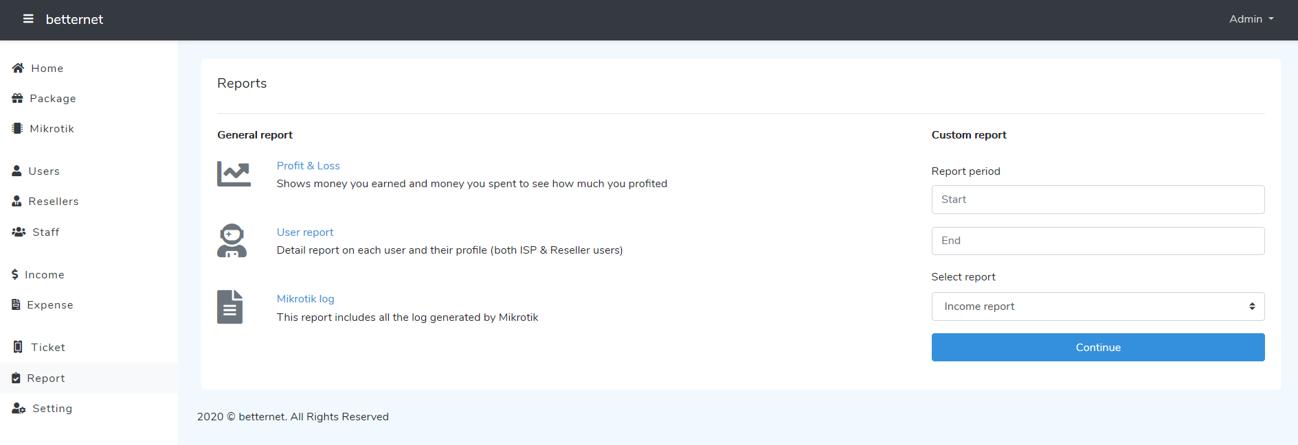 betternet - ISP Management System with Mikrotik API by sajalahsan