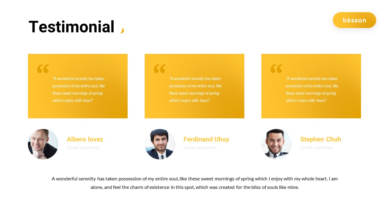 Bessan - Motivational Google Slides Template, Presentation Templates