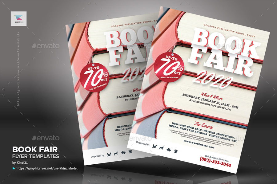 Book Fair Flyer Templates, Print Templates | GraphicRiver