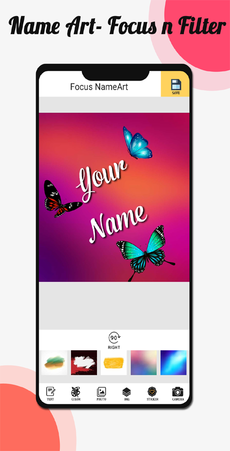 Write Name on Photo, Text on Photo, Name Art Photo Editor by photoskyApp