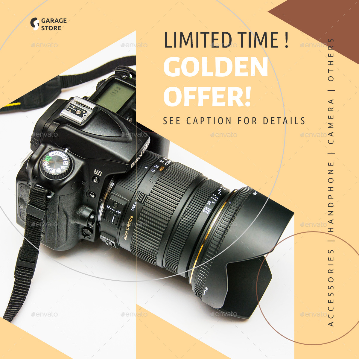 Garage - Product Promotion Instagram Post Template, Web Elements ...