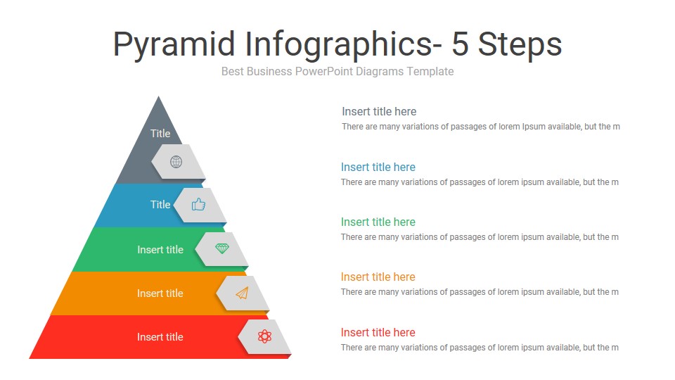 Pyramid PowerPoint Infographics Diagrams Template, Presentation Templates