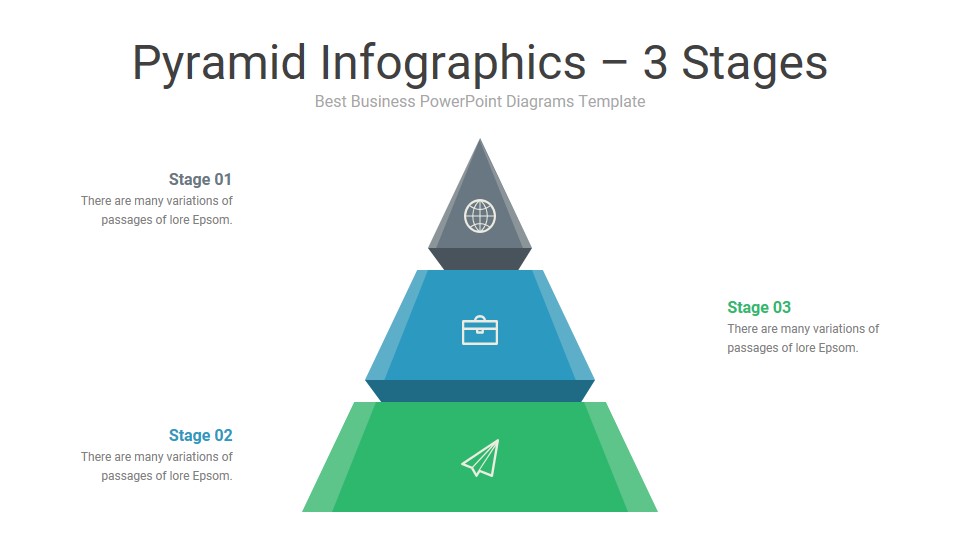 Pyramid PowerPoint Infographics Diagrams Template, Presentation Templates