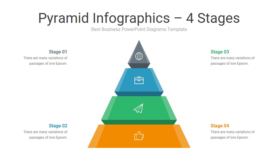 Pyramid PowerPoint Infographics Diagrams Template, Presentation Templates