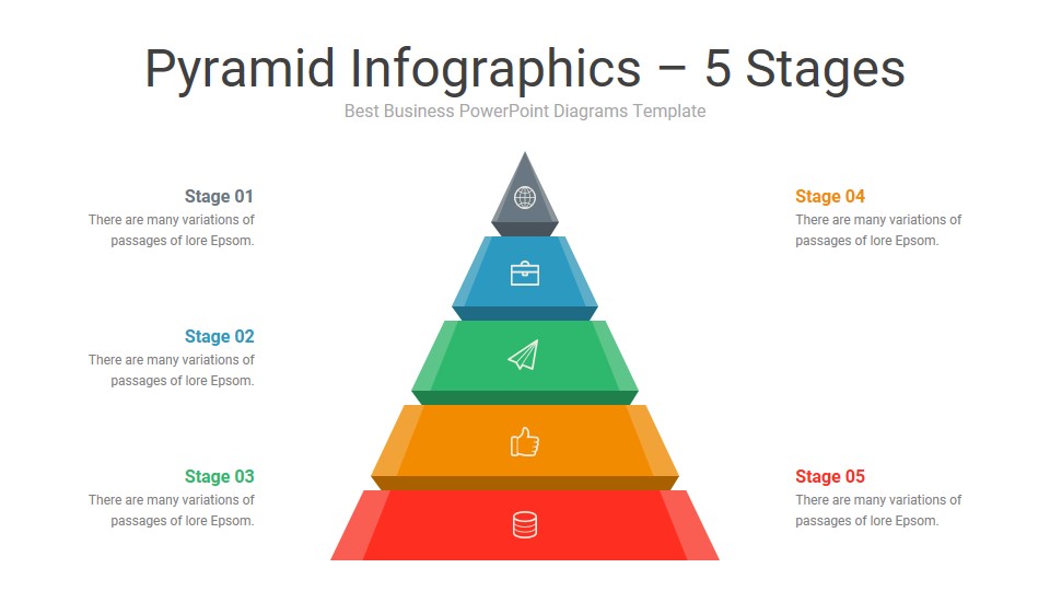 Pyramid PowerPoint Infographics Diagrams Template, Presentation Templates