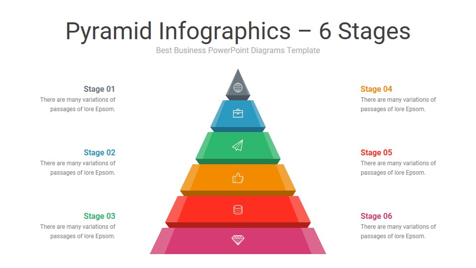 Pyramid PowerPoint Infographics Diagrams Template, Presentation Templates
