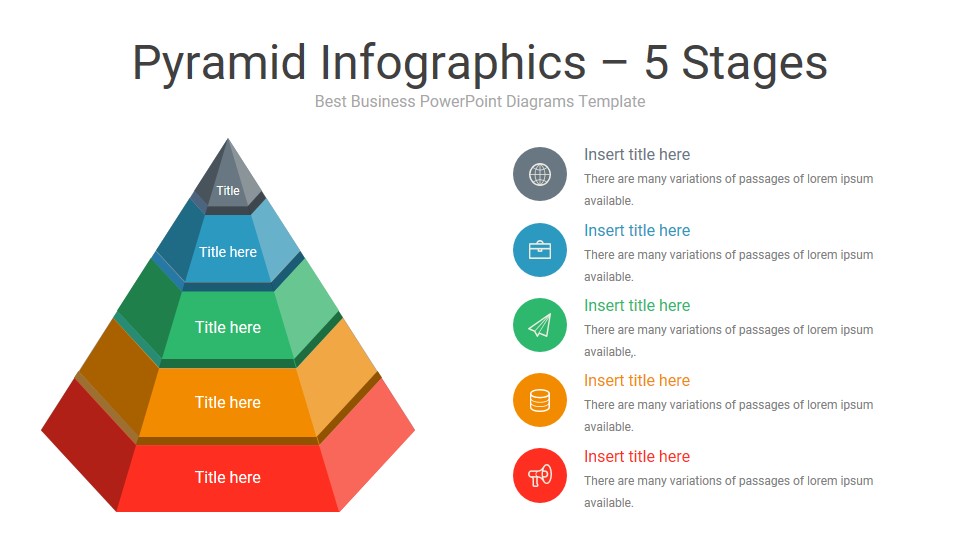 Pyramid PowerPoint Infographics Diagrams Template, Presentation Templates