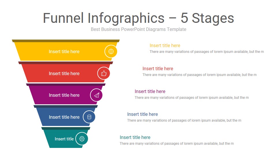 Funnel Google Slide Infographics Diagrams Template, Presentation Templates