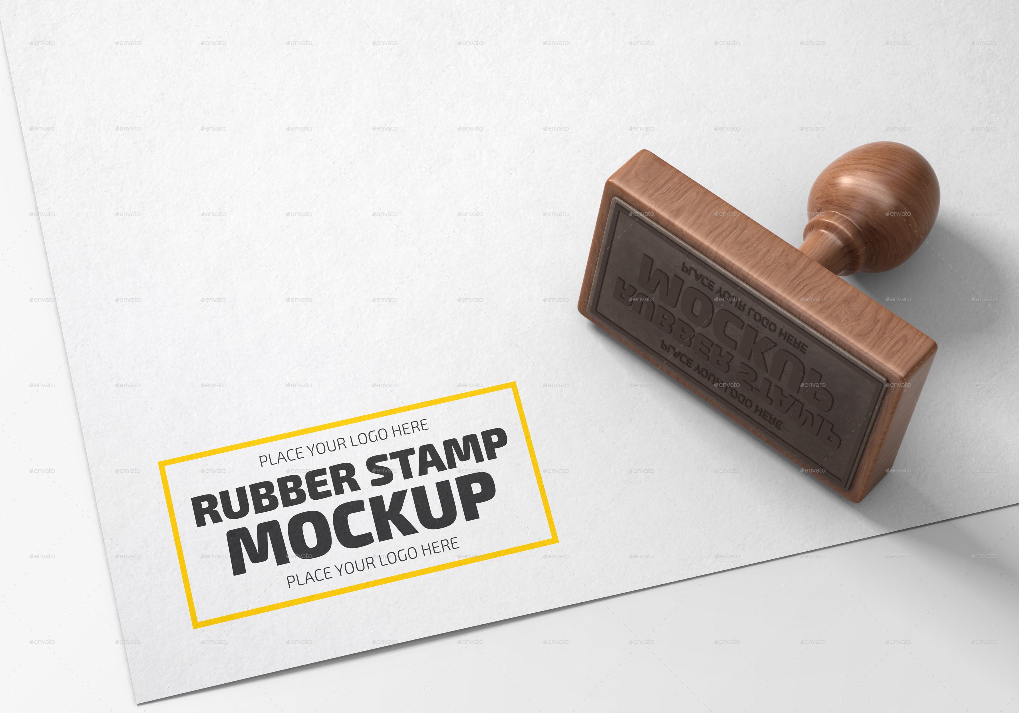 Rubber Stamp Mockup Set, Graphics | GraphicRiver