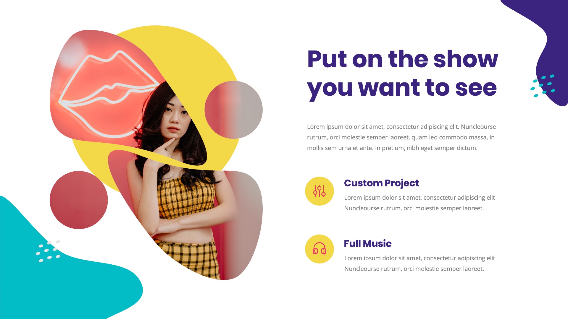 RASTEL - Colorful & Pop Art Powerpoint Template, Presentation Templates