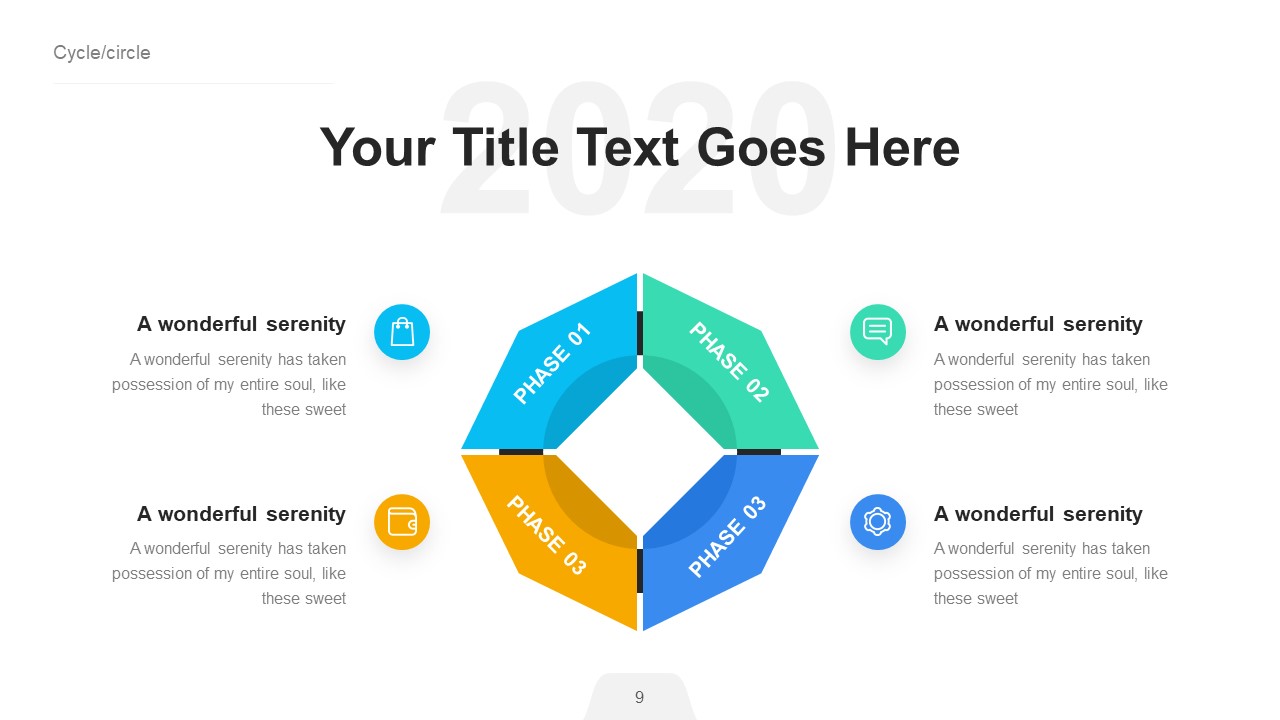 Cycle and Circle Infographic PowerPoint Presentation Template by RRgraph