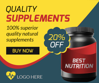 Health & Fitness | Health Supplement Banner (HF003) by ad_animate ...